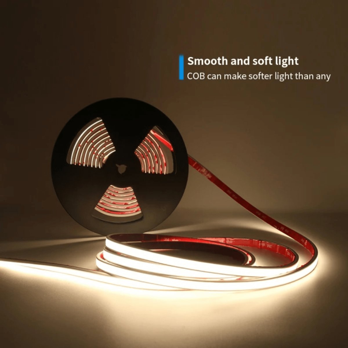 10mm | 10W/m 3000ºK | IP68 | COB Dot Free LED Strip Light – Cosmo ...