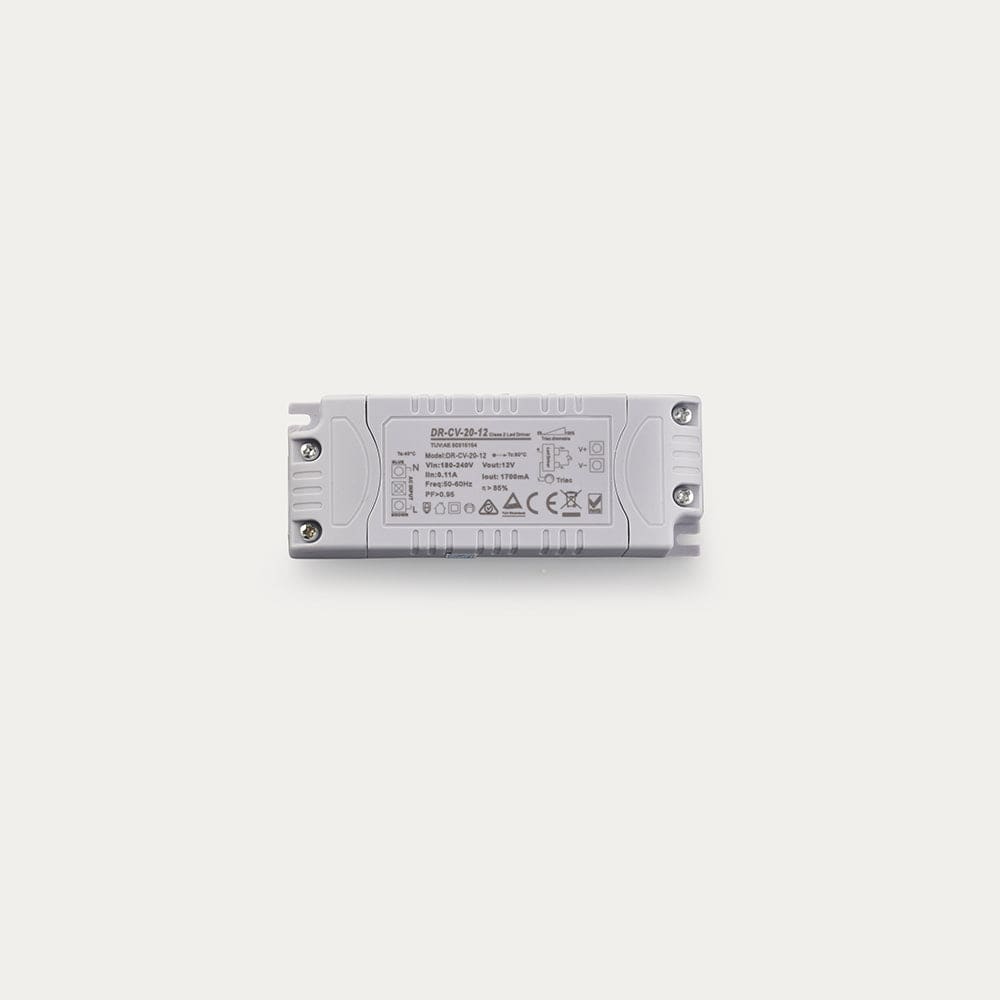 12 Volt DC 20W Dimmable Constant Voltage LED driver – Cosmo Lighting ...