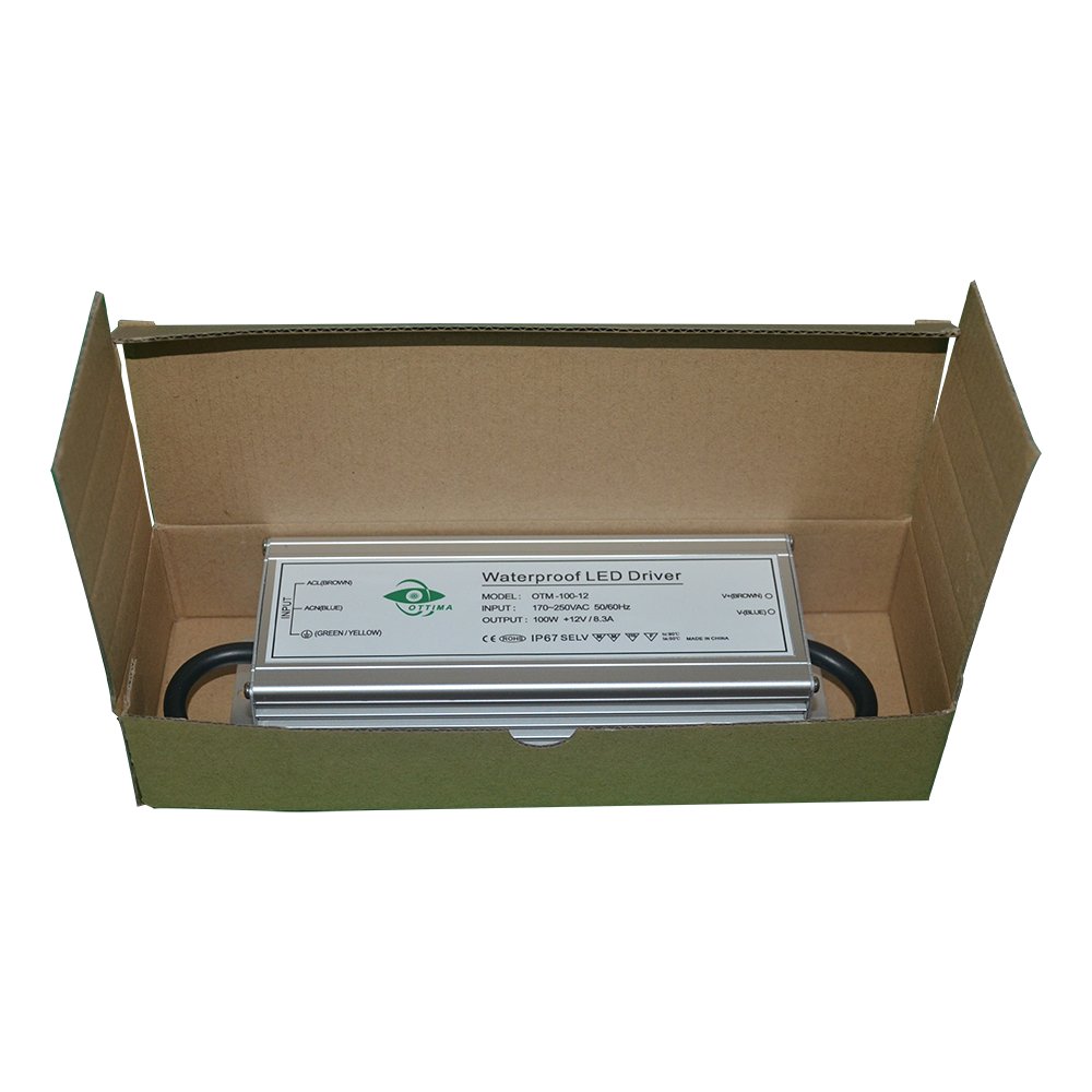 12v 100w Waterproof IP67 LED Driver LED Power Supply – Cosmo Lighting ...