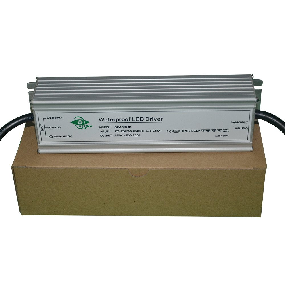 12v 150w Waterproof IP67 LED Driver LED Power Supply – Cosmo Lighting ...