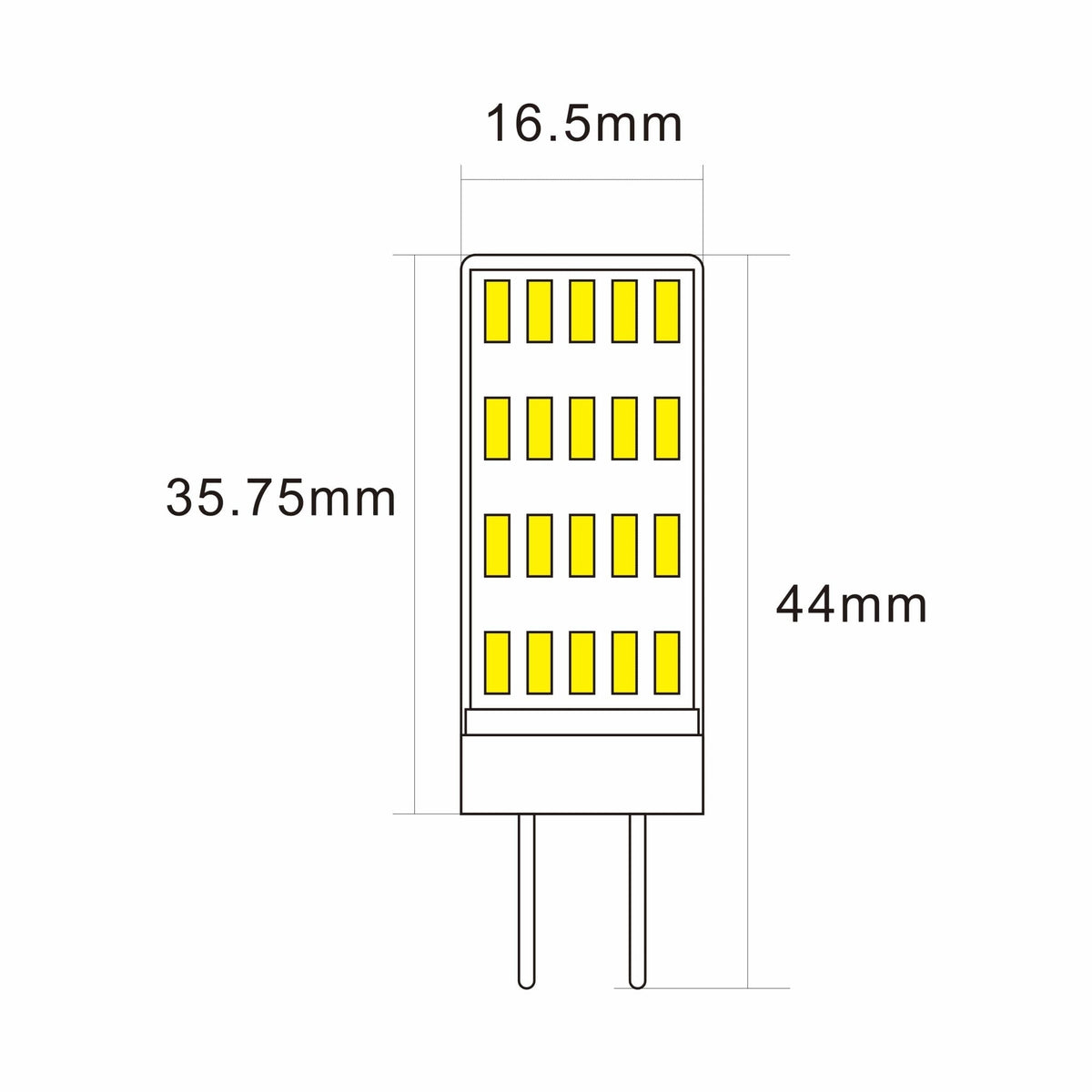 12V 3W AC/DC G4 Dimmable LED Bi-Pin in Warm White – Cosmo Lighting ...
