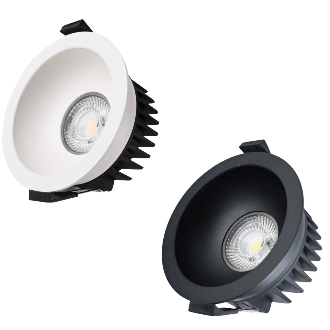 NULLABOR 13W Tri-Colour Dimmable Low Profile Anti-glare LED Downlight ...