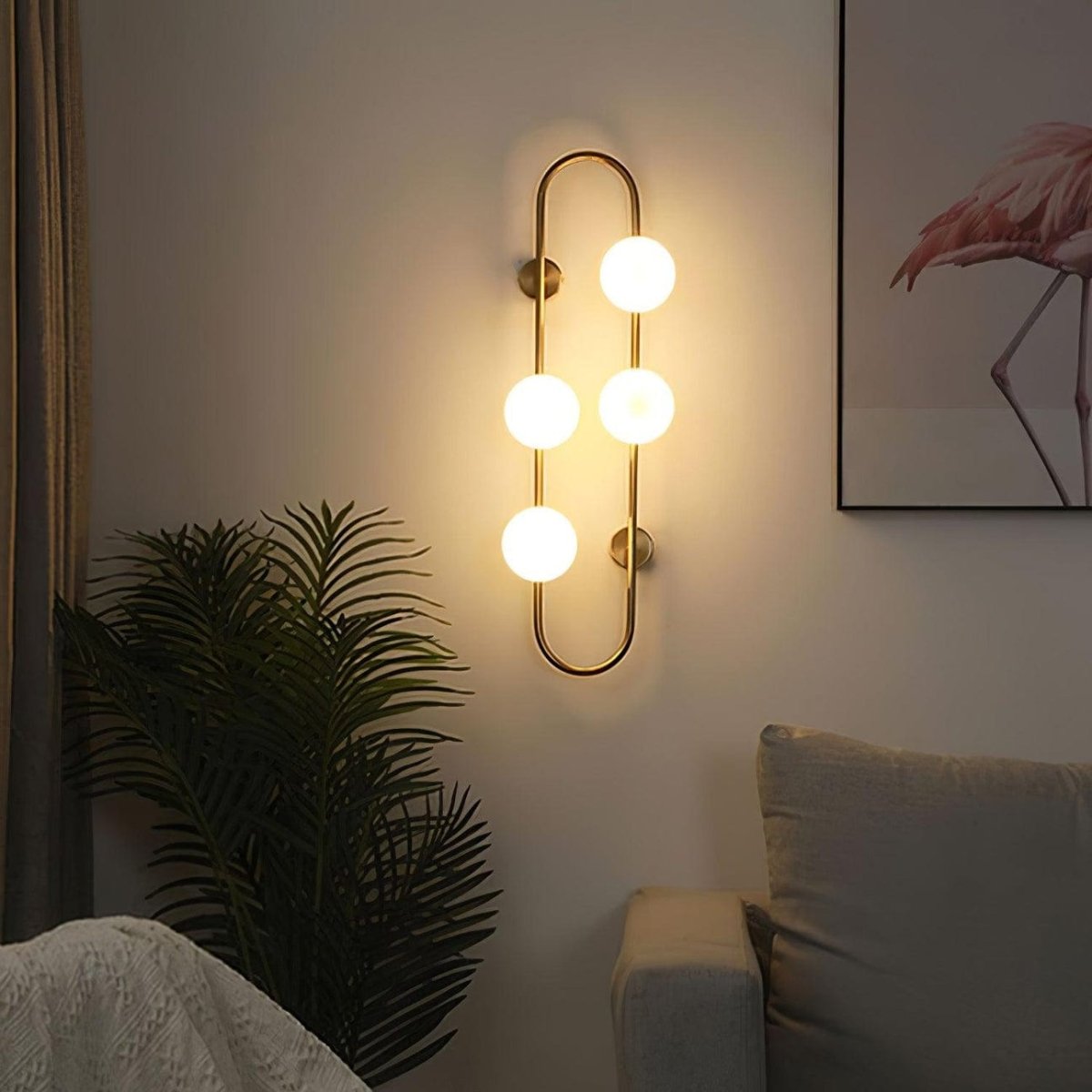 BACH Large Brass Wall Light – Cosmo Lighting Kensington