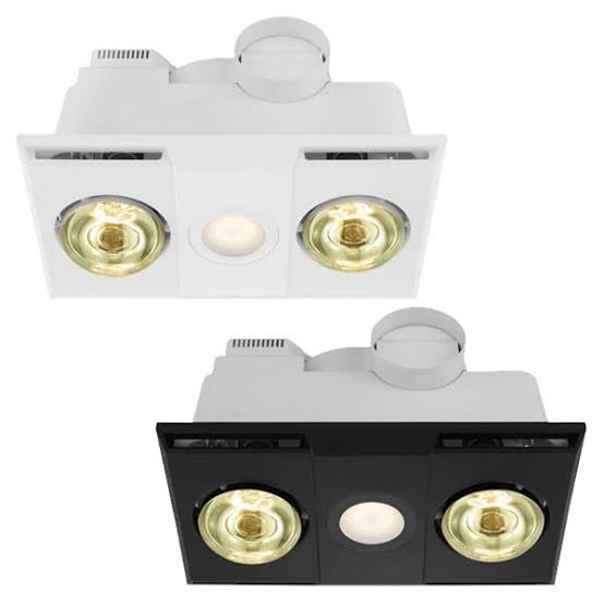 Eglo HEATFLOW Bathroom Heater & Light with 2 Heat Lamp – Cosmo Lighting ...