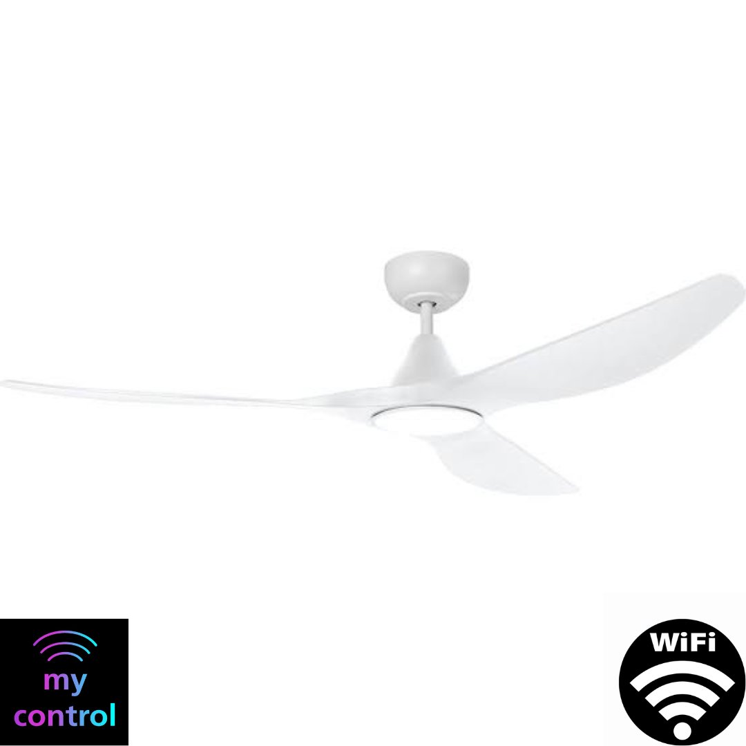 Eglo SURF 48" DC WiFi Ceiling Fan with LED Light, Remote Control & WiF ...