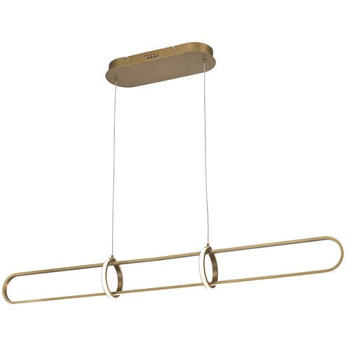 Lexington Linear TriColour Selectable Brass LED Pendant – Cosmo ...