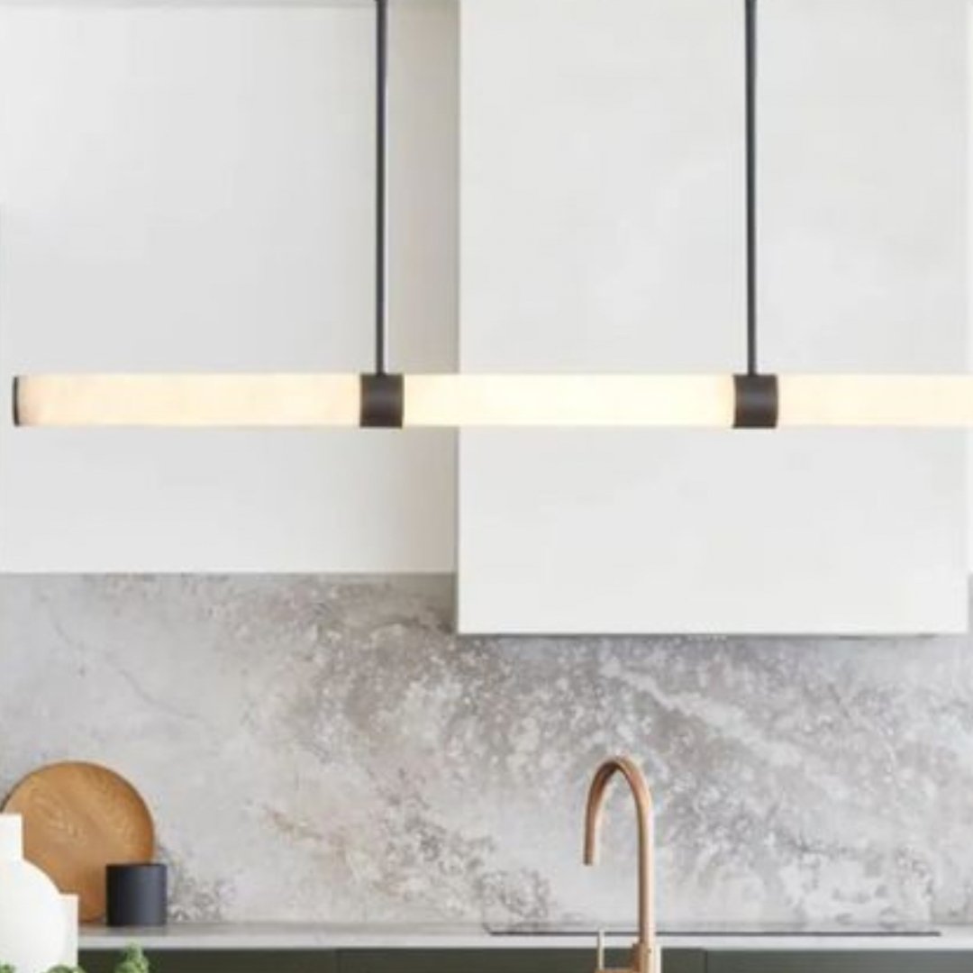 MADISON Spanish Marble Linear LED Pendant - Black – Cosmo Lighting ...