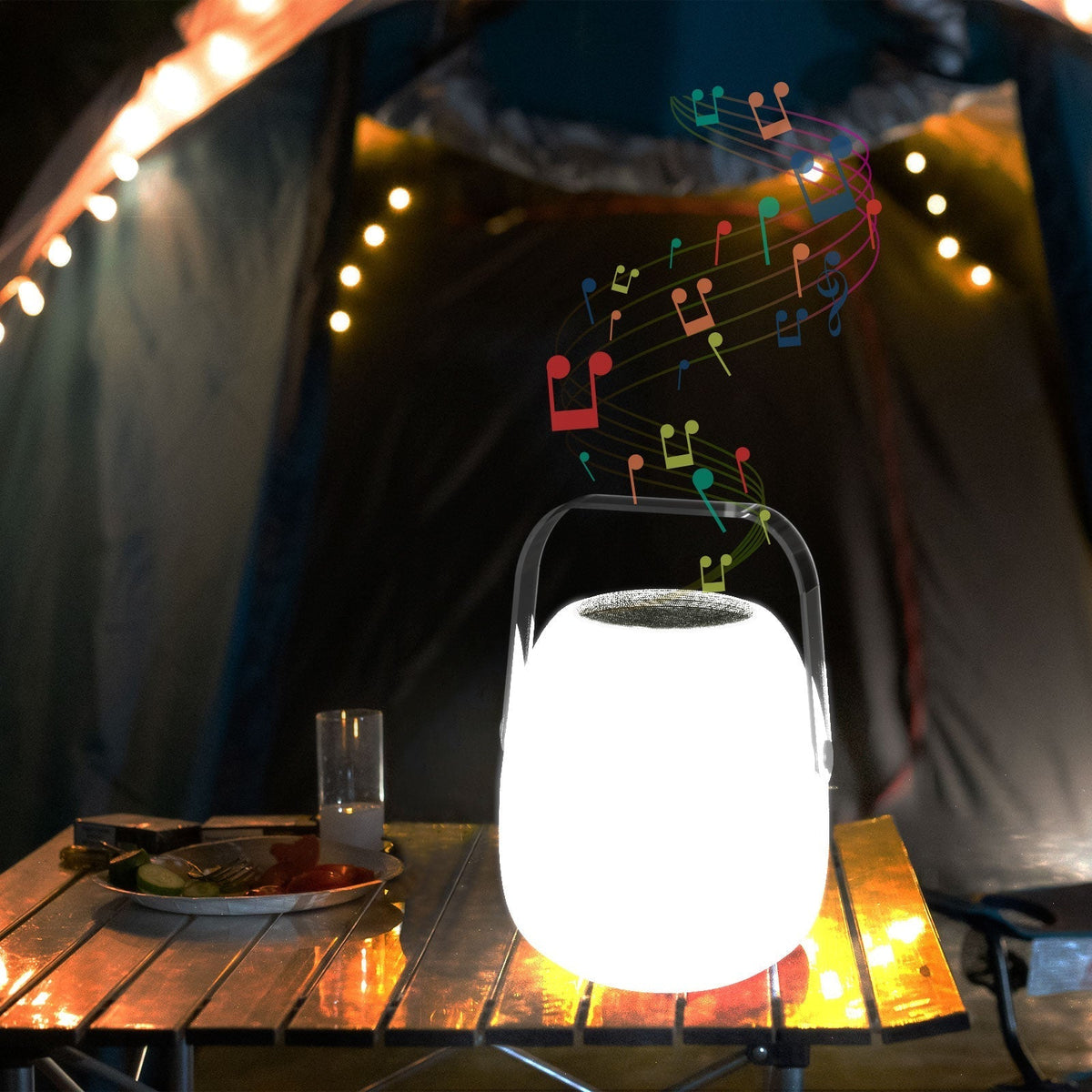 Molly Portable Outdoor Bluetooth Speakers RGB LED Speaker Light Superi ...