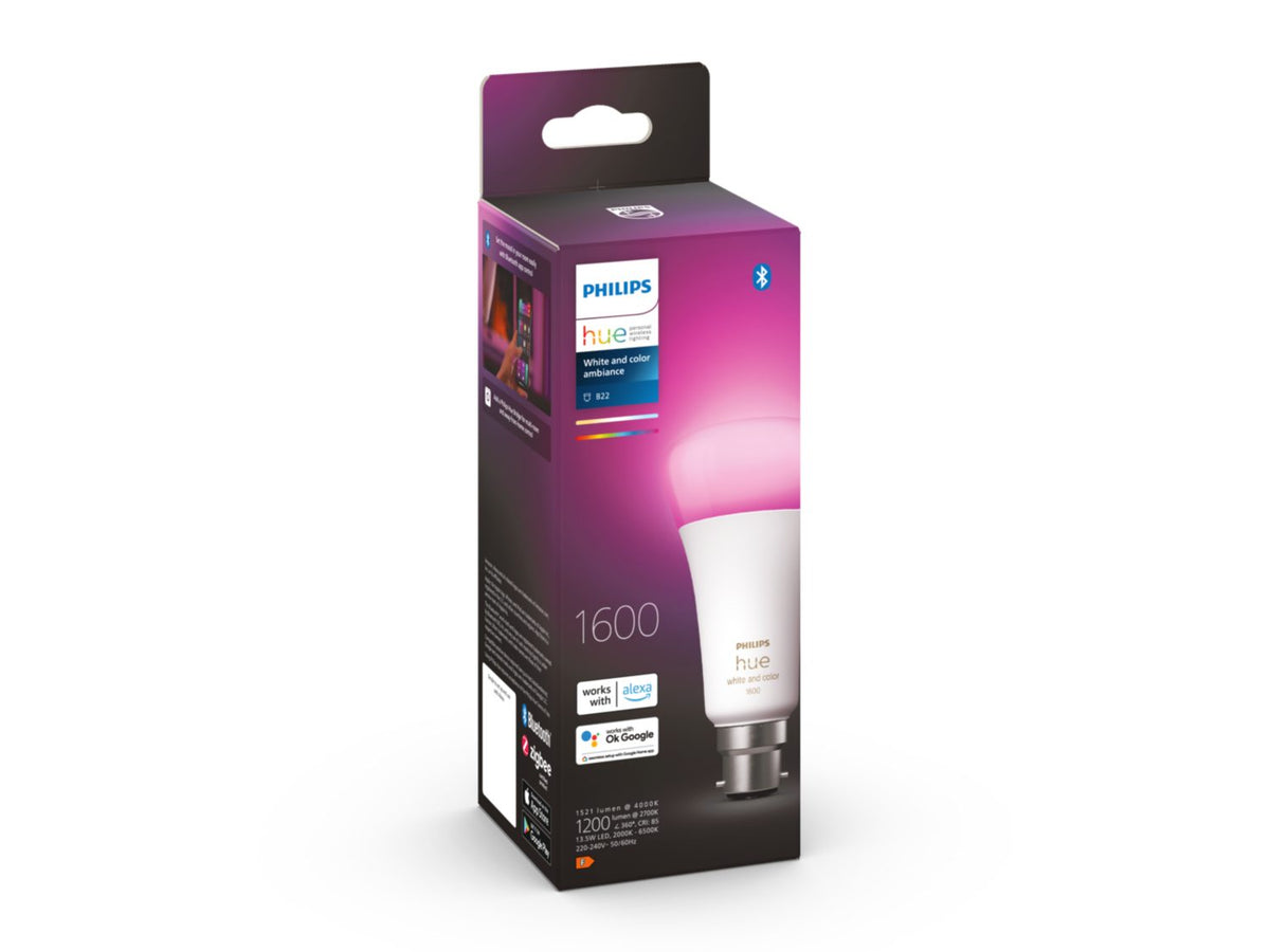 Philips Hue Bulb B22 15W A67 - White & Colour – Cosmo Lighting Kensington