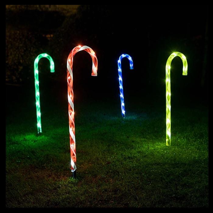 Set of 4 Connectable Candy Cane - 2 Colour Options – Cosmo Lighting ...