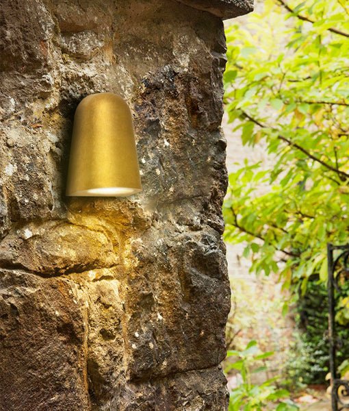 TORQUE 240V GU10 Exterior Surface Mounted Wall Light Antique Brass IP6 ...